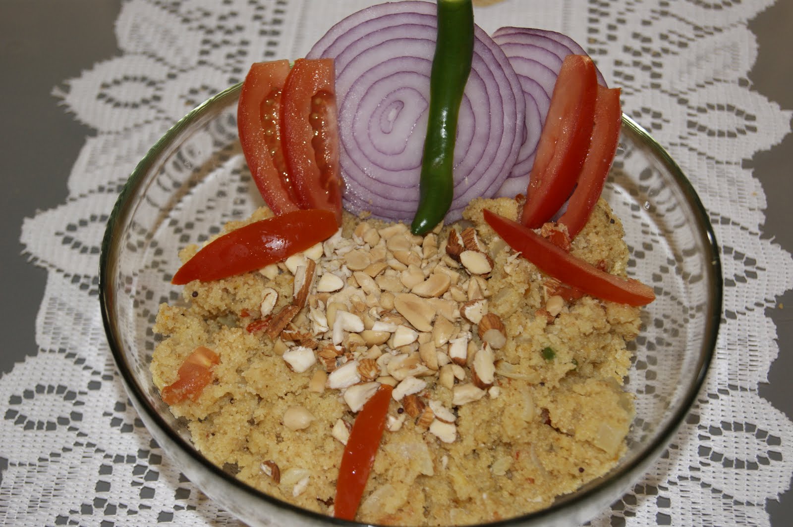 Semolina snack ( Upma)