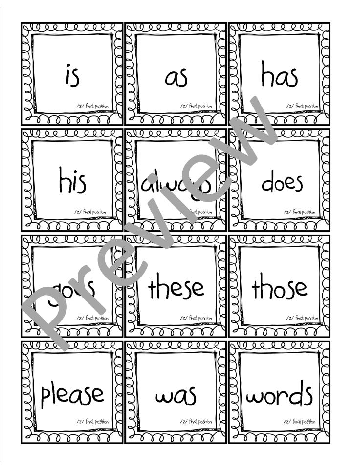 Mrs. Pritchett's Printables