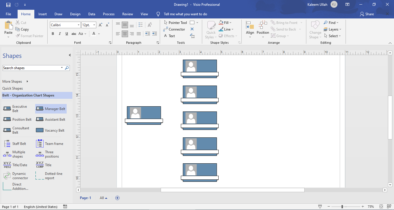 How to Design Organizational Chart in Visio