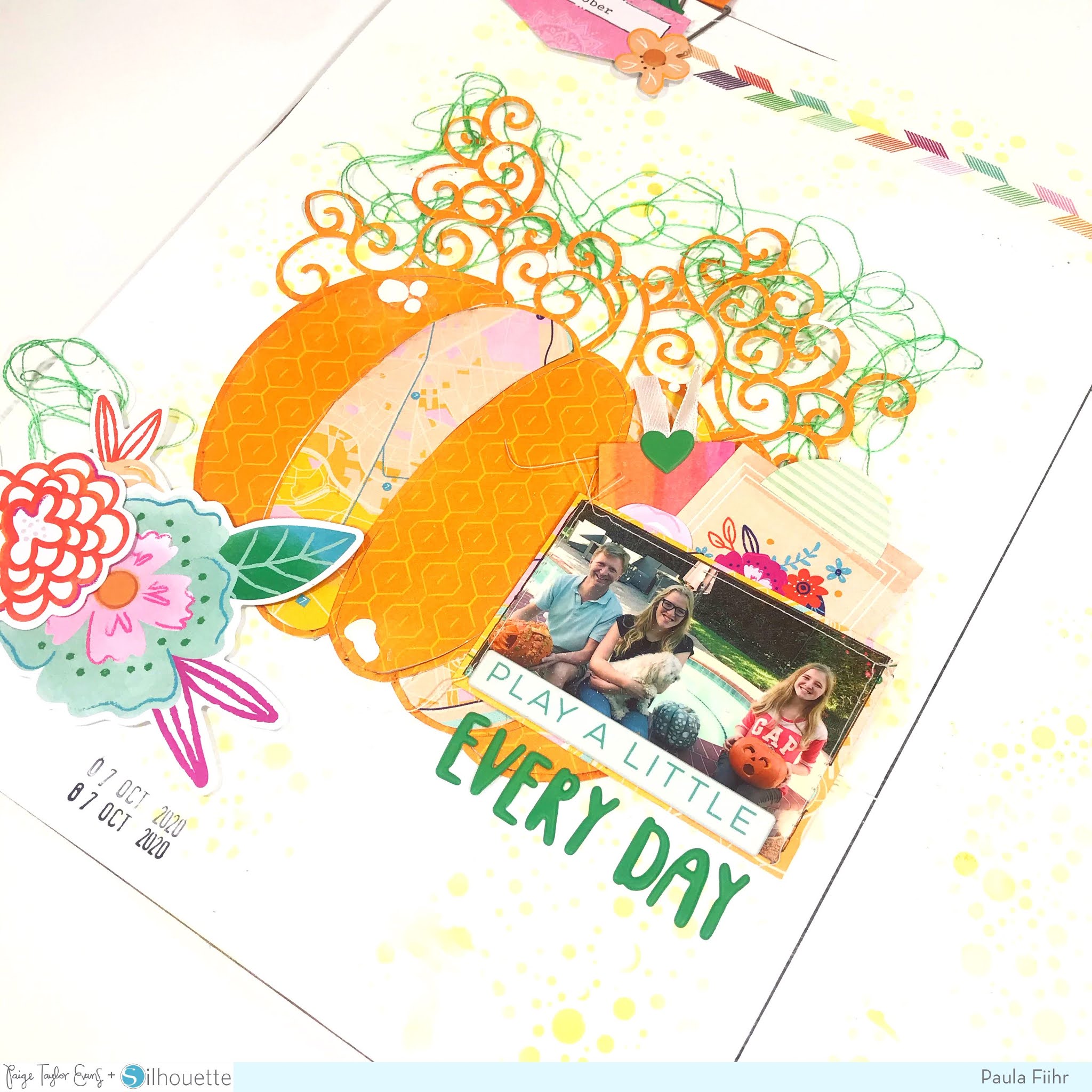 Pumpkin Art Journal Page by Paula Fiihr | Paige Taylor Evans