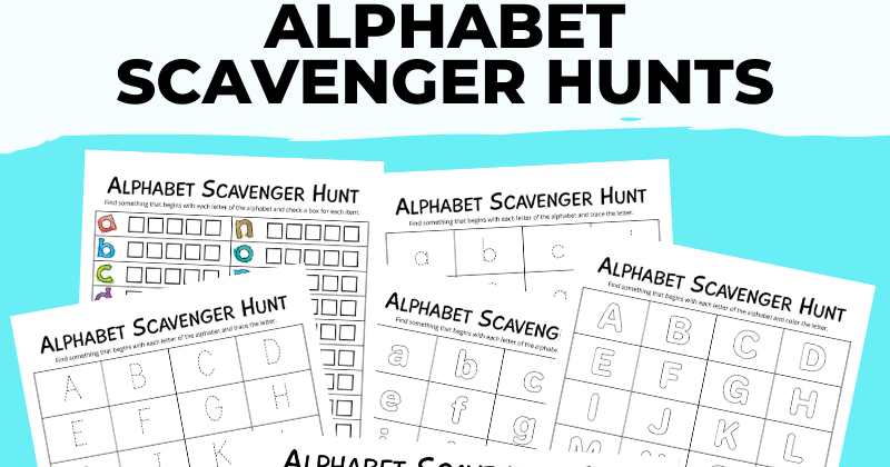 Free Alphabet Scavenger Hunt Printables | And Next Comes L - Hyperlexia ...