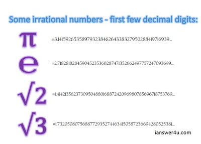 Irrational Numbers in Mathematics ~ I Answer 4 U