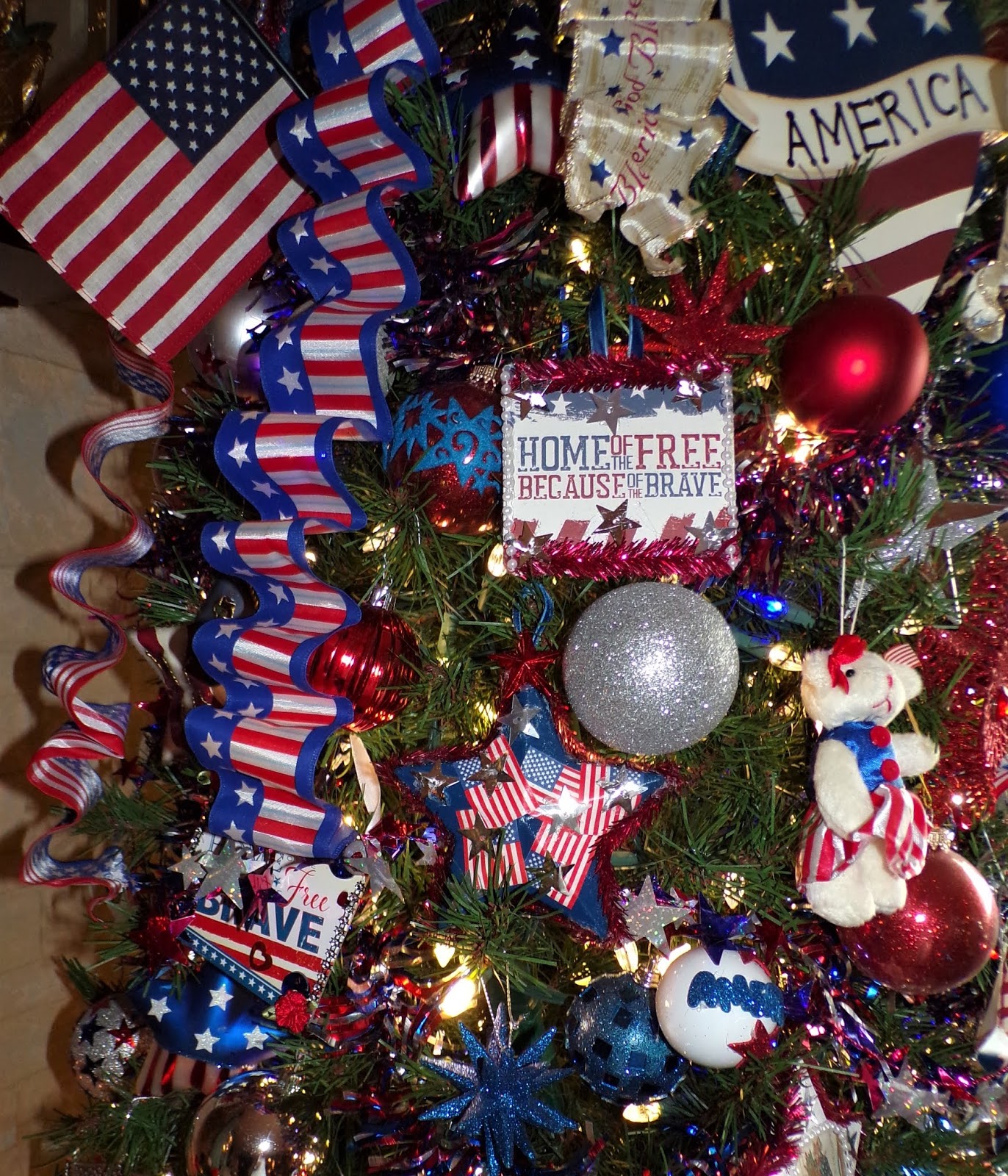 DEBBIE-DABBLE BLOG: Summer Patriotic Tree, 2020