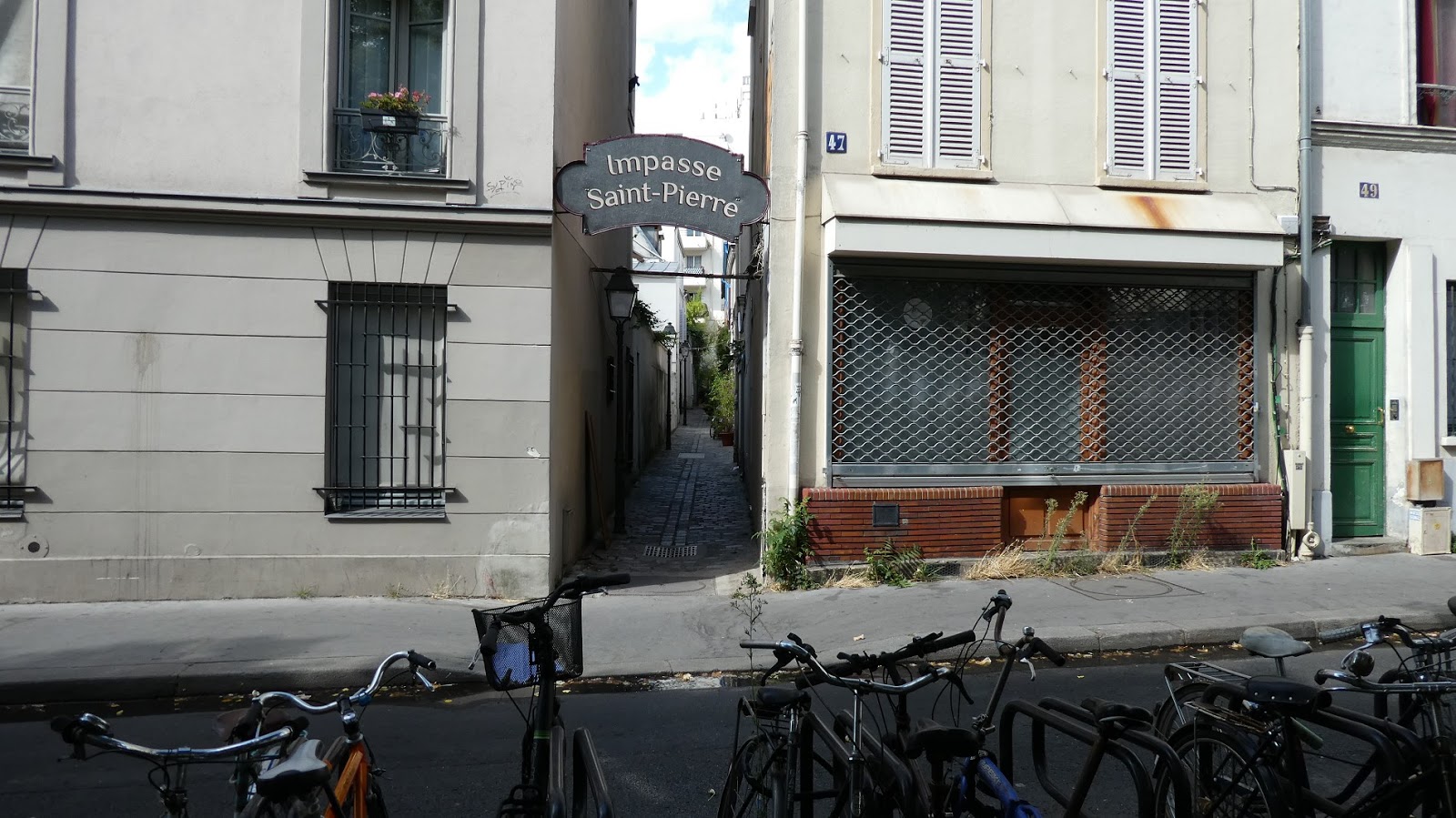 Paris-bise-art : Impasse Saint-Pierre
