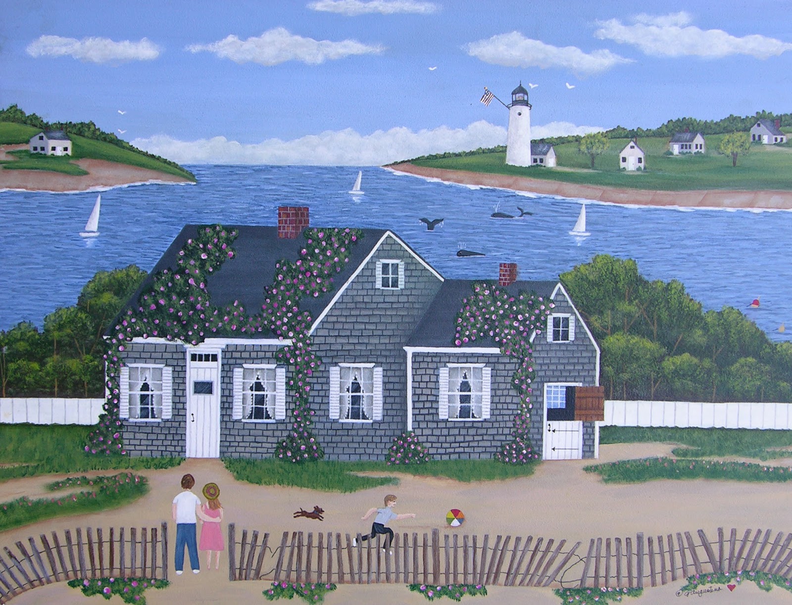 J. AUGUSTINO FOLK ART: VILLAGE CRAFTERS OF CAPE COD HARWICH CENTER