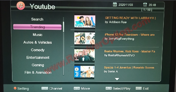 ALL GX6605S HW203 VERSION NEW SOFTWARE 24 OCTOBER 2020 - How To Enter ...