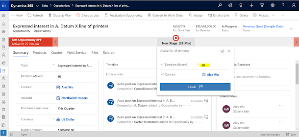 THE CRM CAFÉ: Display two Option field as checkbox inside business process flow in dynamics 365