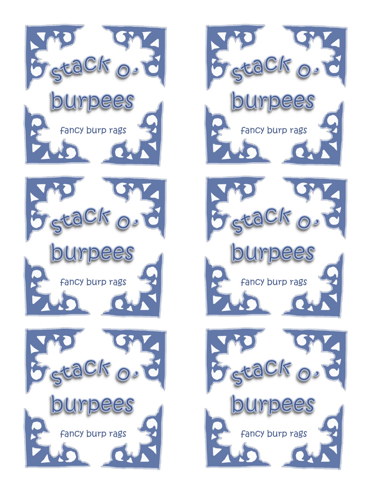 Love Endures All Things: Cute Burp Cloths