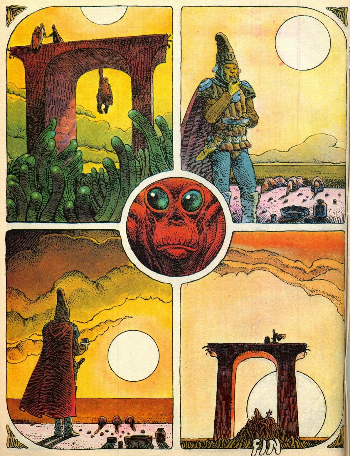 Head Medicine's Museum of International Comic Art: Moebius - "Arzach ...