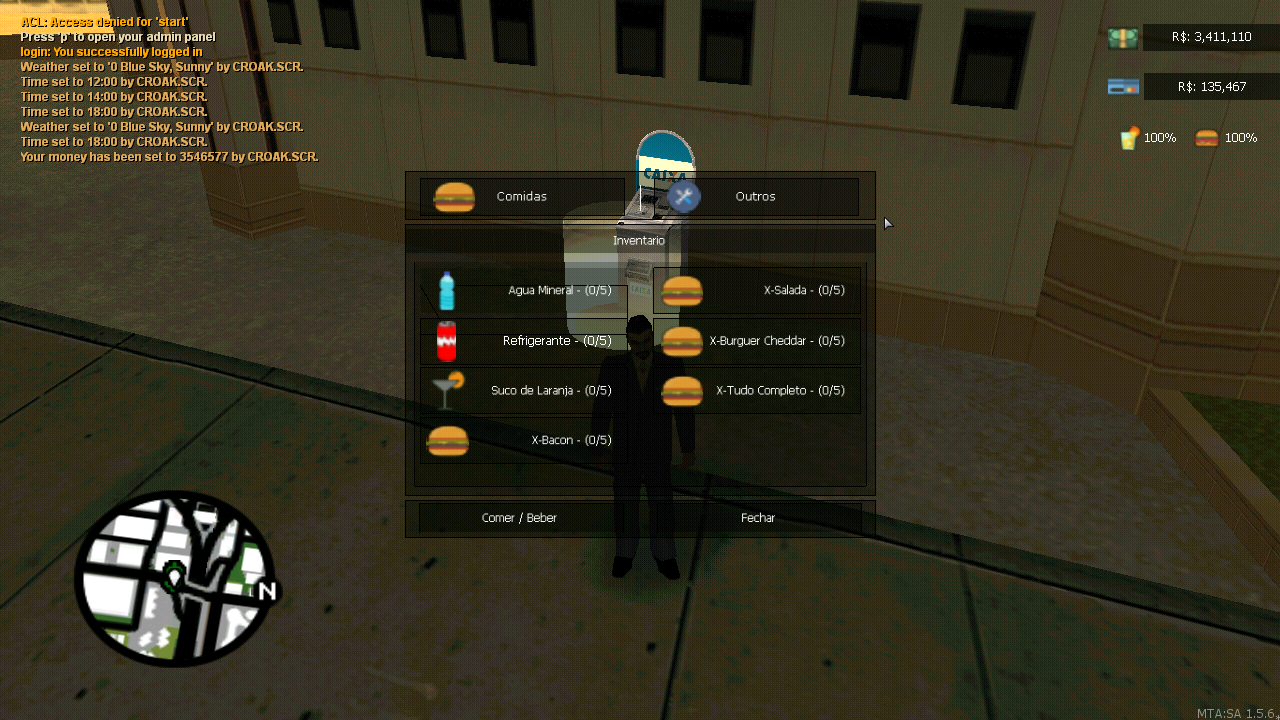 Nova HUD RP simples com todos sistemas - PLANET MODS MTA