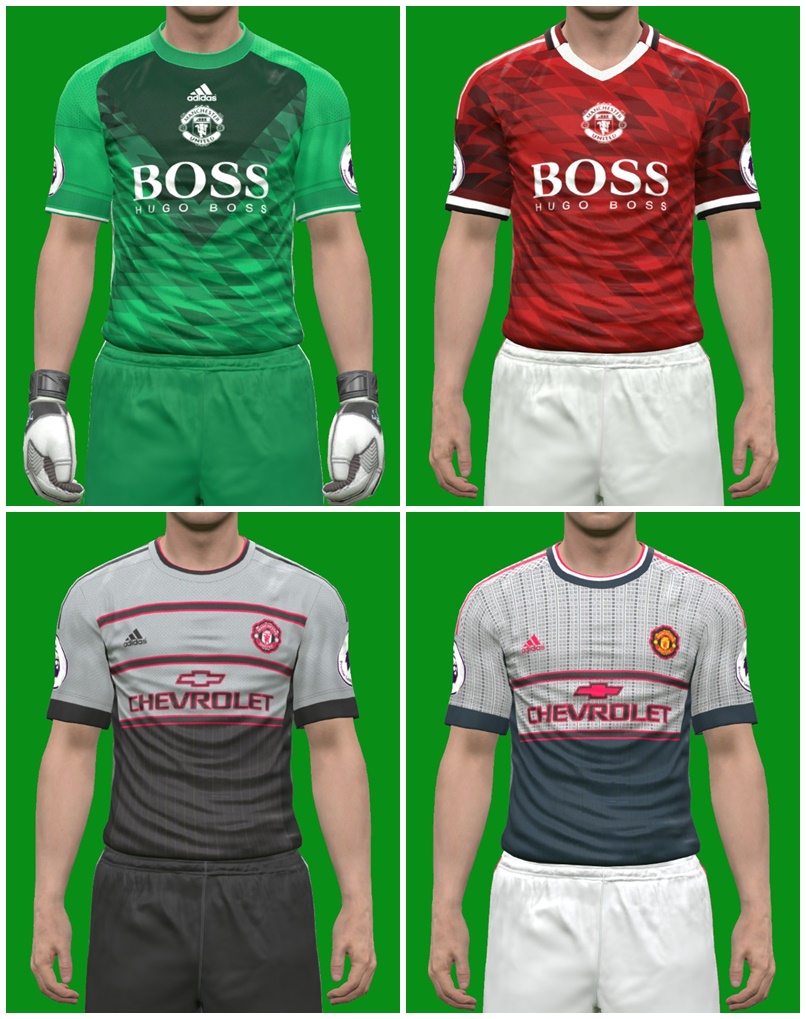 pes-modif: PES 2017 Manchester United Fantasy Kits Pack II by IDK