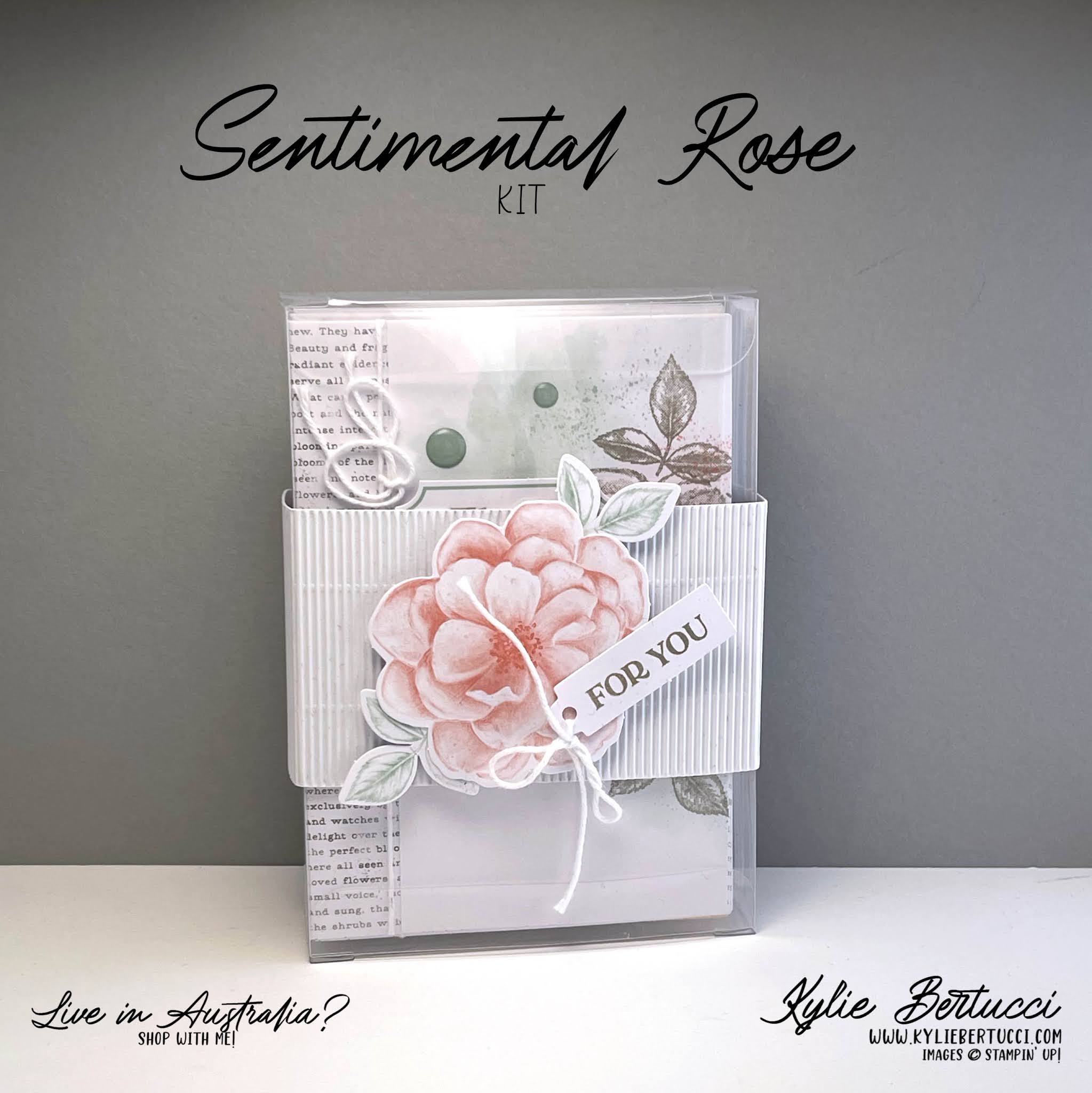 Sentimental Rose Card Kit - Kylie Bertucci
