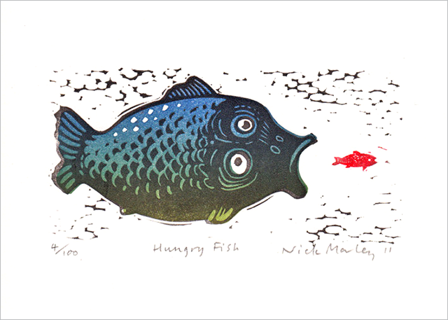 Anat Rodan Handmade. Heartfelt.: Linocut Boy