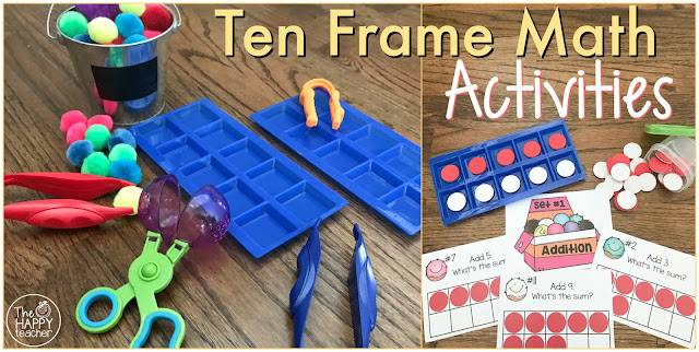 Ten Frame Activities for Addition & Subtraction | TheHappyTeacher