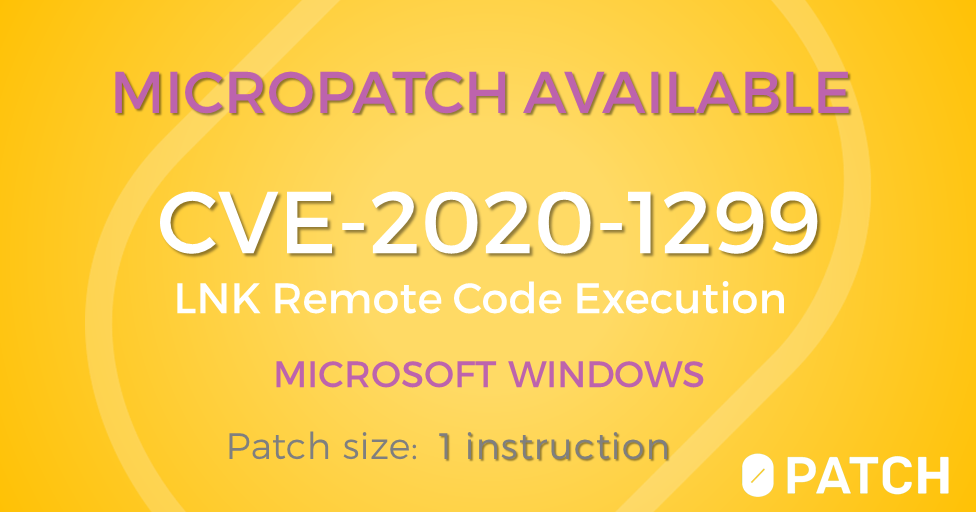 0patch Blog: Micropatch is Available for Windows LNK Remote Code Execution Vulnerability (CVE ...