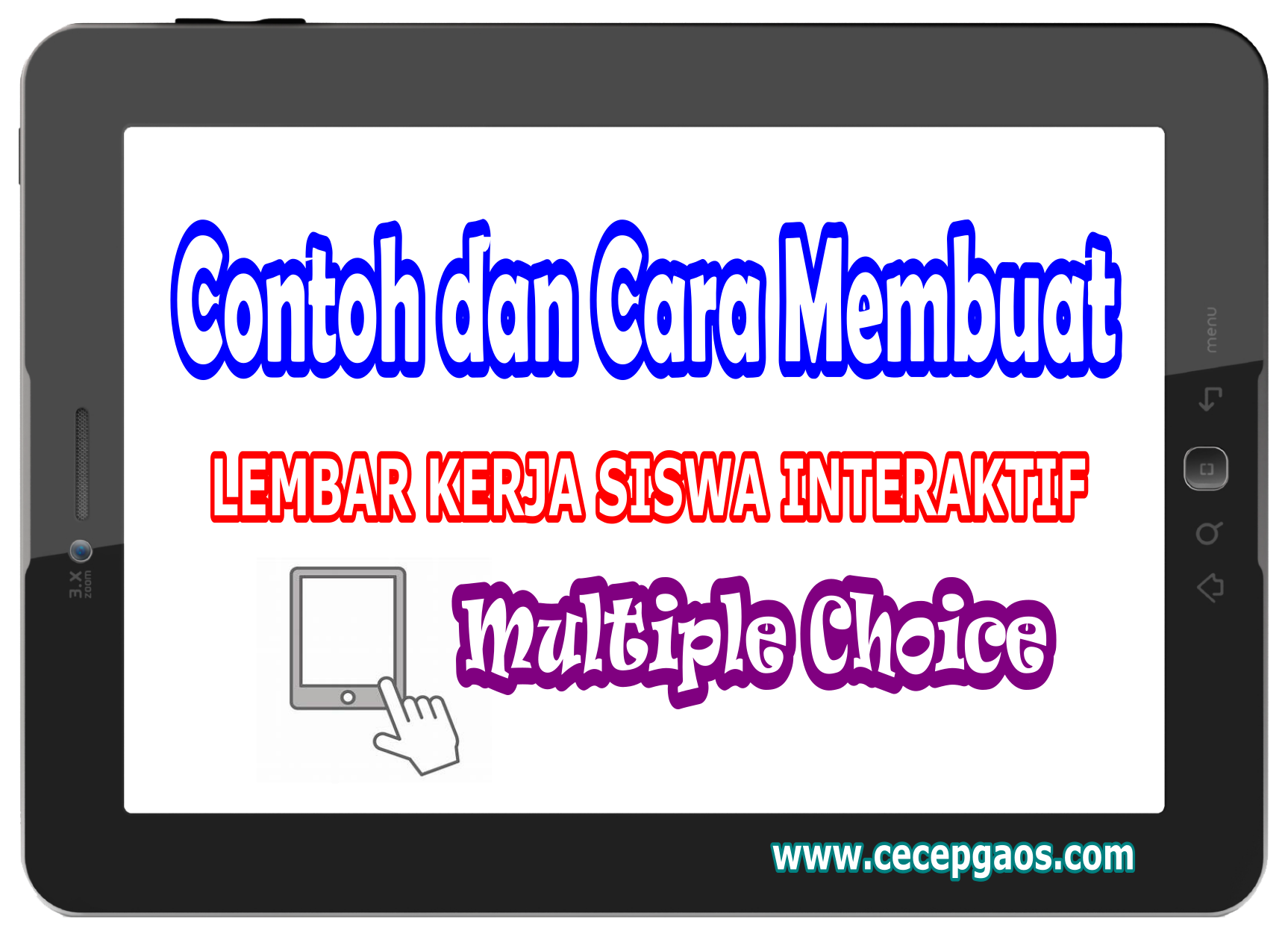 Contoh dan Cara Mudah Membuat Lembar Kerja Siswa Interaktif | Multiple ...