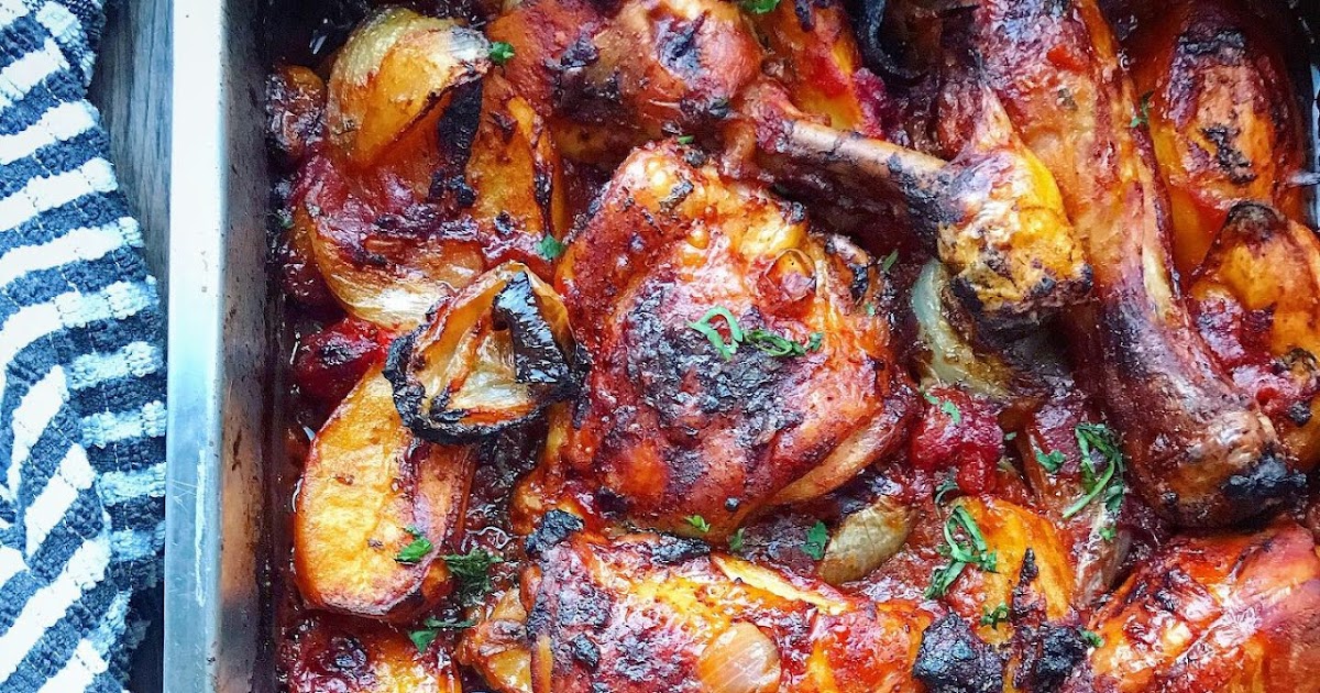 Chicken & Potato Tray Bake (Tavuk Kebabı)