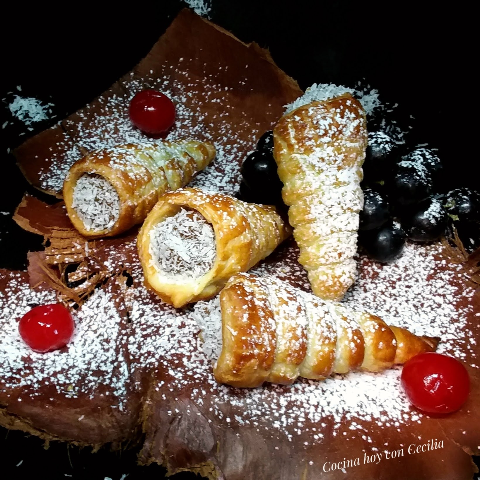 Recetas fáciles "Cocina hoy con Cecilia": Cañoncitos rellenos de dulce ...