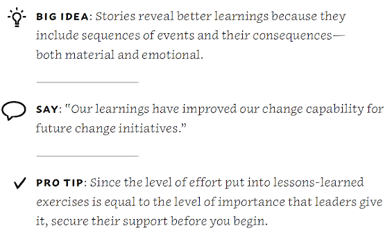 Making Change: How to Identify Project Lessons Learned