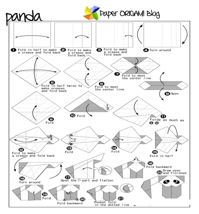 Panda Origami Instructions | Origami Photos