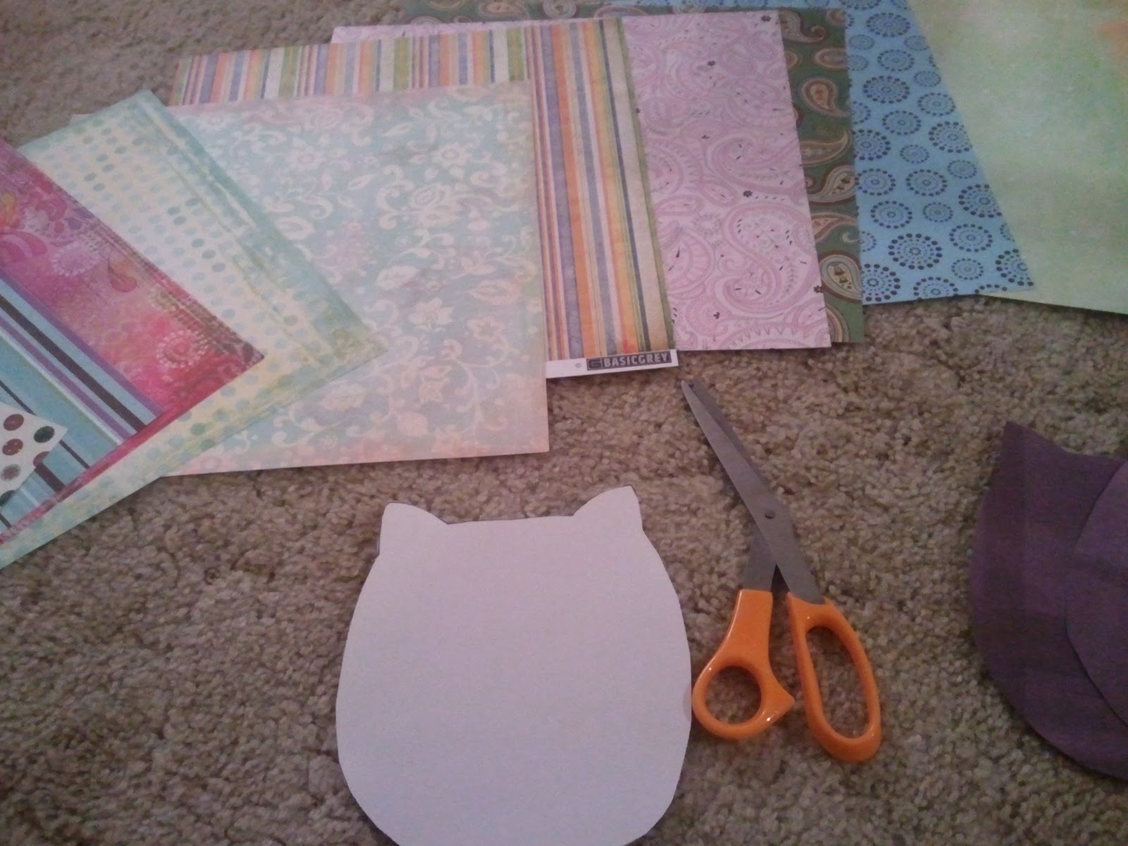 Making Scrapbook Owls
