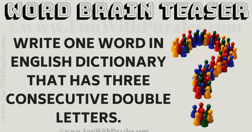 Short English Riddle for Middle School Teens with Answer