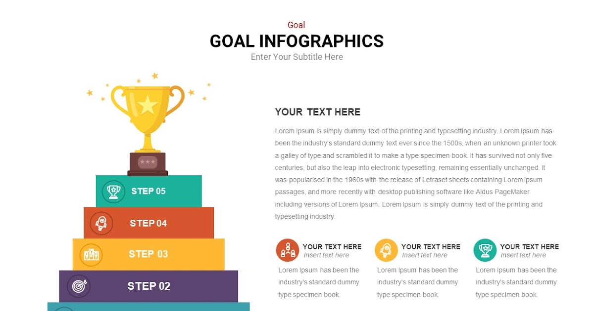 Goal infographic template