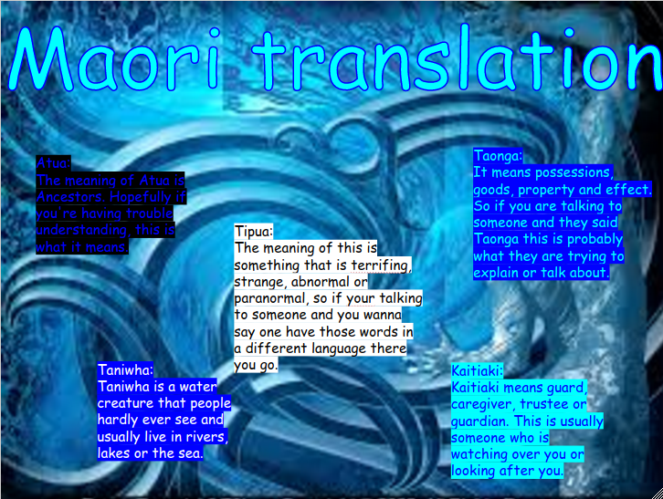 Kalo: Maori translation