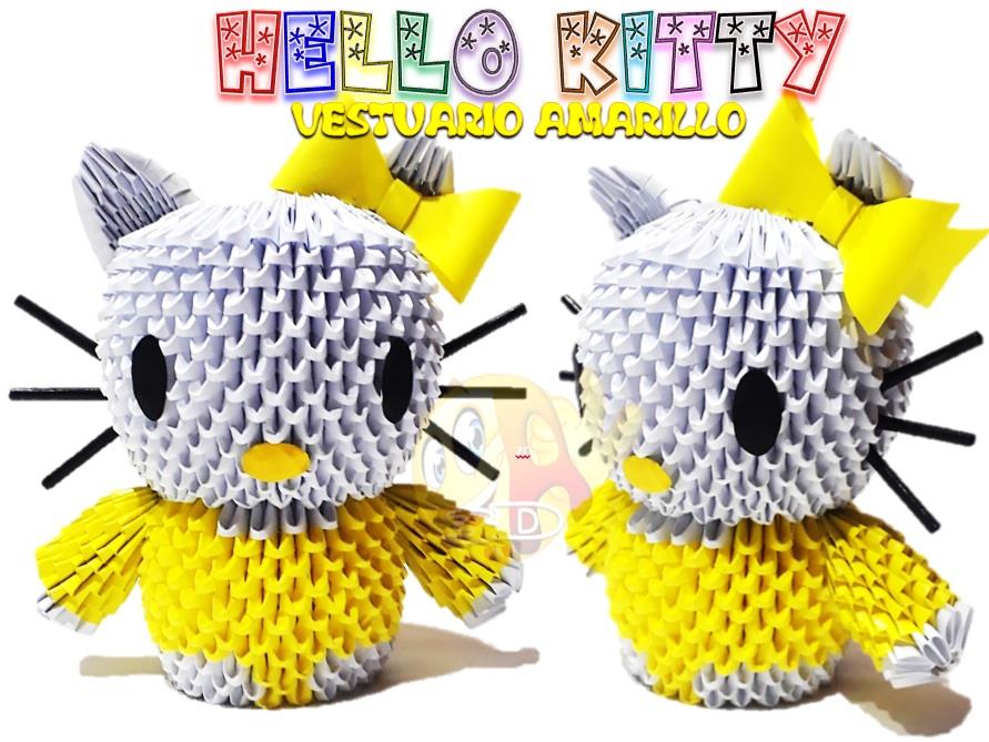 OrigAmi 3D: HELLO KITTY EN ORIGAMI 3D