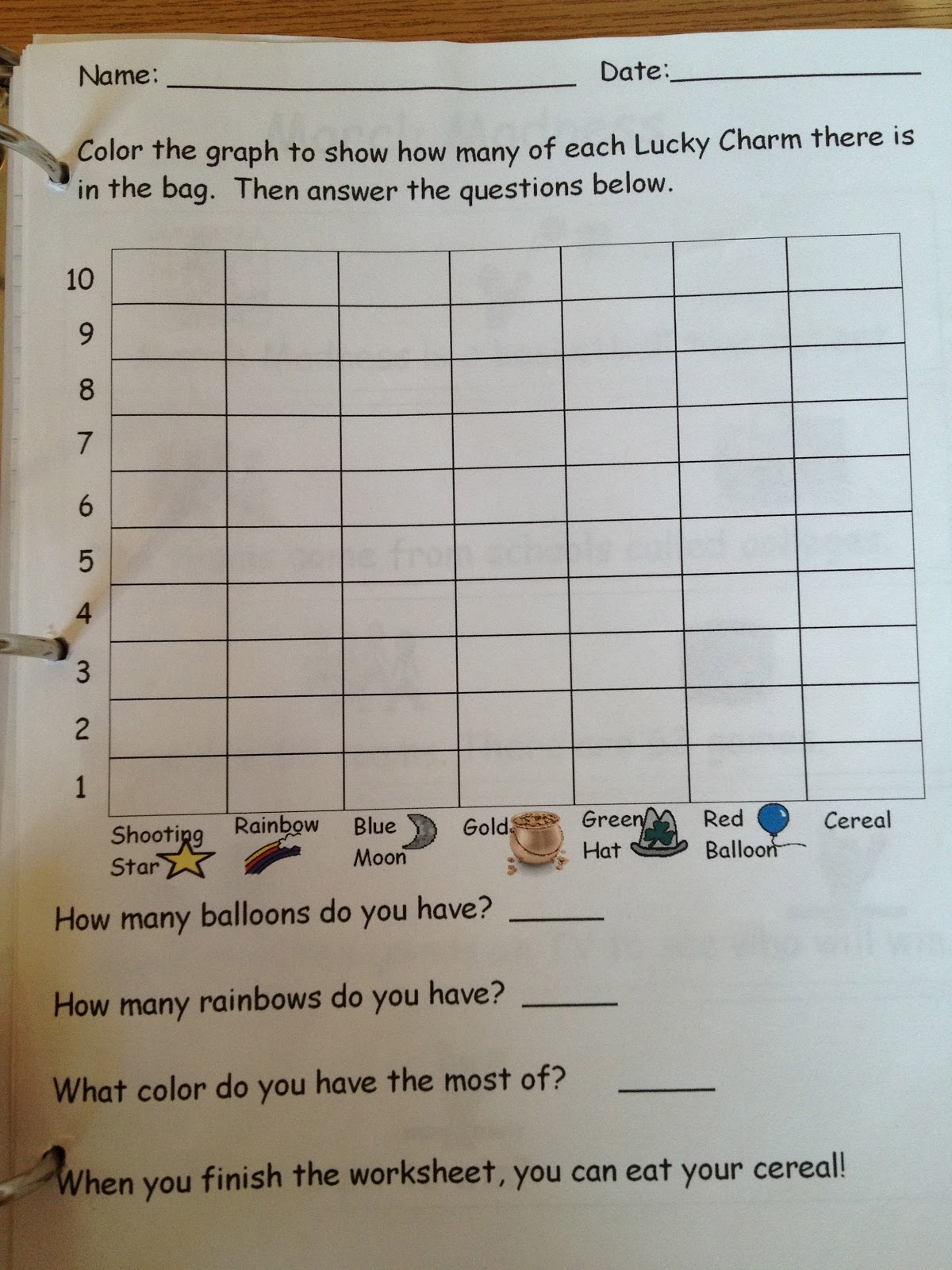 Autism Tank: Lucky Charms Graphing and FREEBIE!