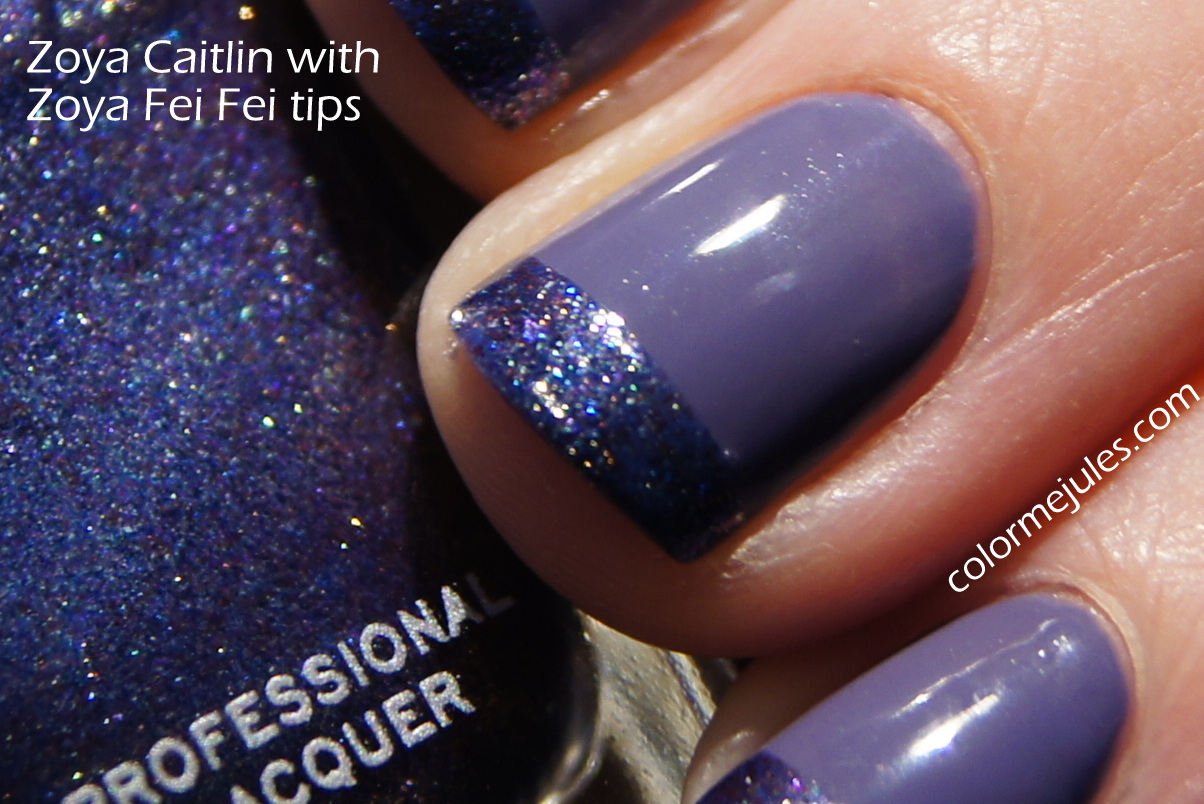 Color Me Jules: Zoya Caitlin with Zoya Fei Fei tips