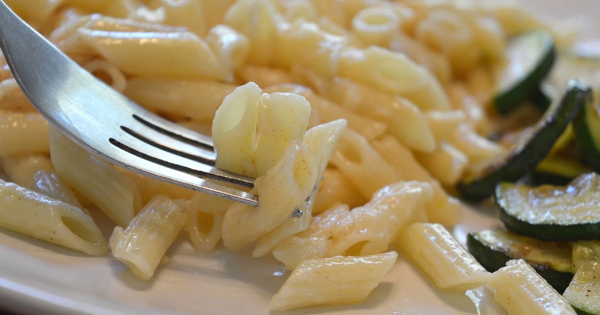 Mini Penne Pasta with Browned Butter and Parmesan Cheese