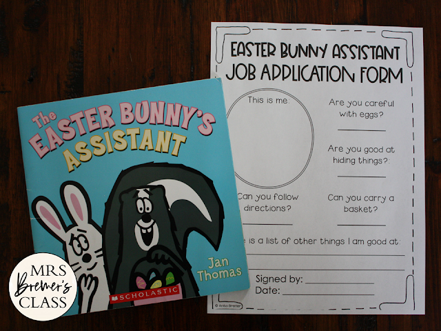 The Easter Bunny's Assistant Book Study Companion Activities | Mrs ...