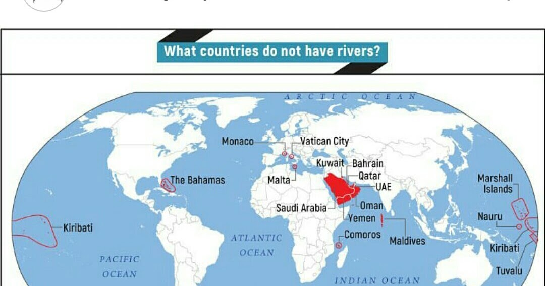 FÓRMULA GEO: Países que não possuem rios - Instagran