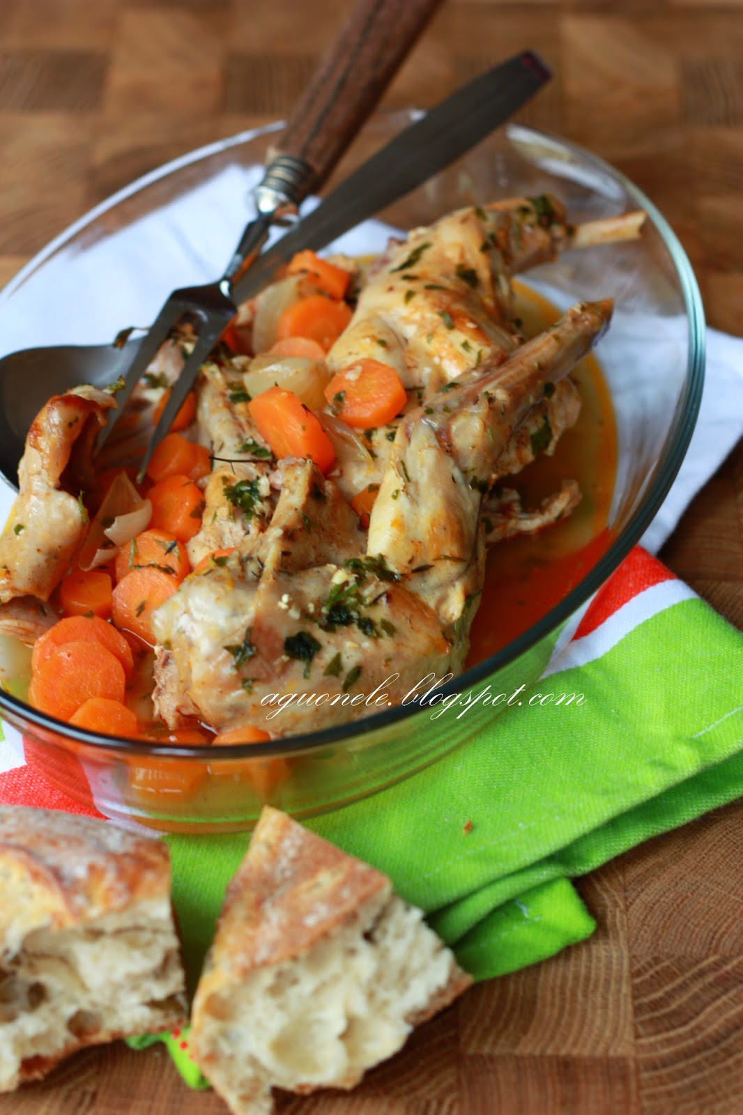 aguonėlė: Troškintas triušis