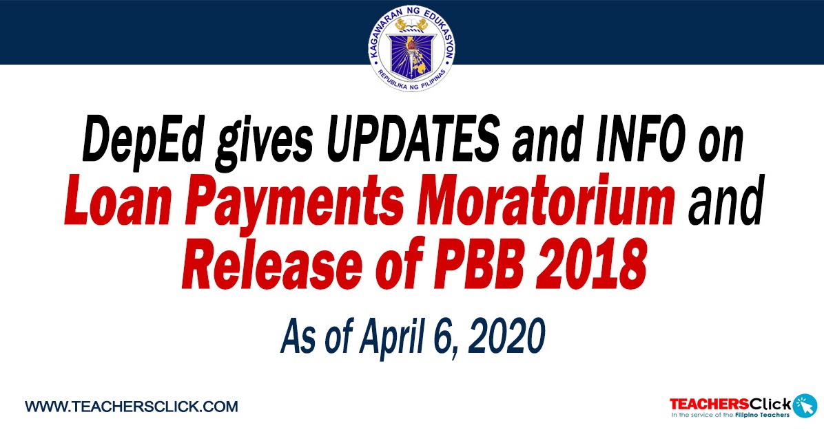Updates on the Release of PBB 2018 and Loan Payment Moratorium ...