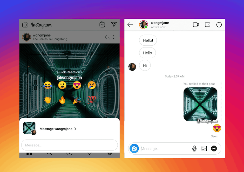 Instagram Is Testing "Post Reactions"