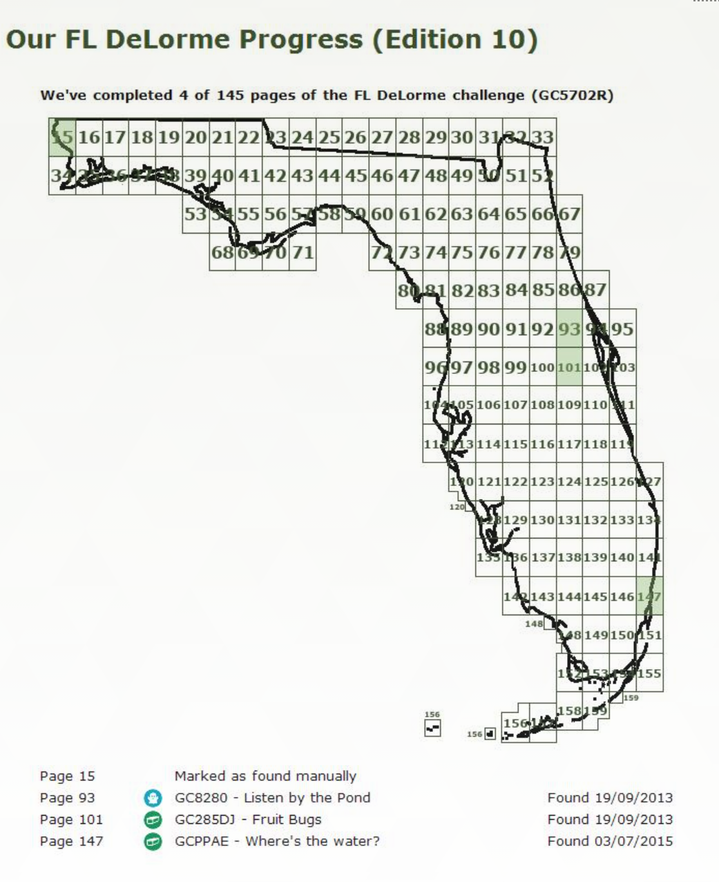 My Geocaching Profile Blog: Florida DeLorme Map Edition 10 Now Available!