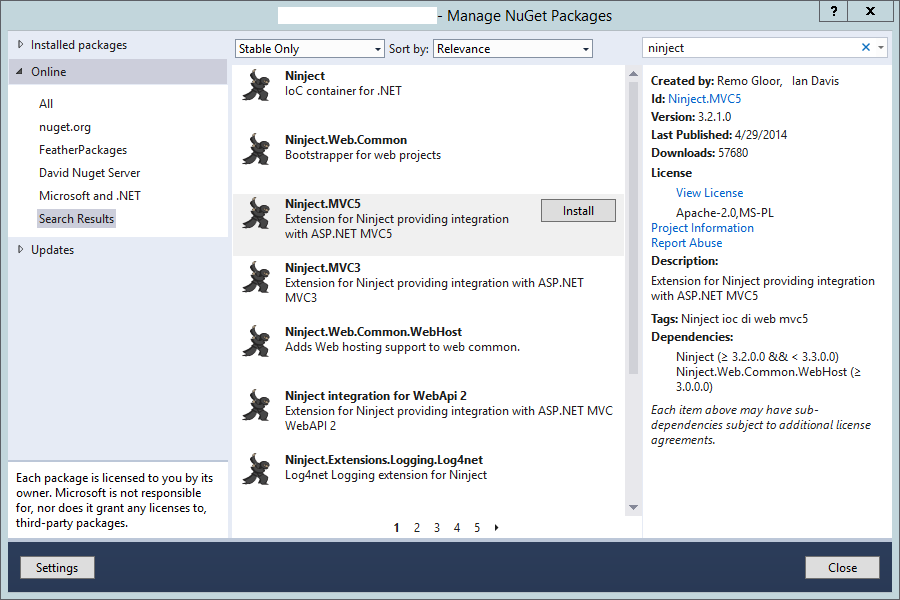 Living And Breathing The World Of Microsoft Getting Started With Ninject For Aspnet Mvc And