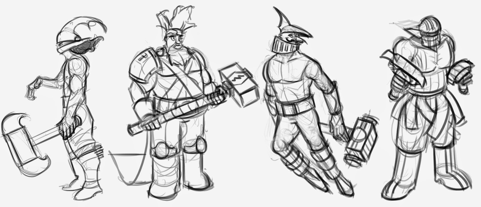 Hamo's Art Blog: Hammer Man Character Concept