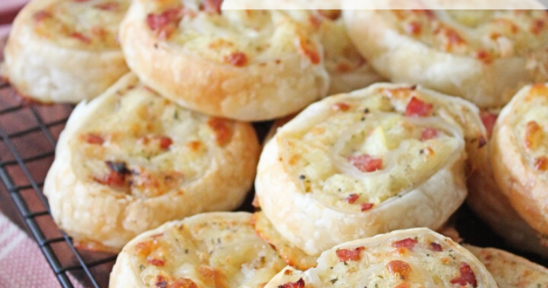 Cheesy Potato Pinwheels - Threadbare Creations