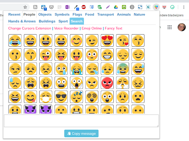 2 Leuke 'emoji'-extensies voor de browser Google Chrome en nog wat meer ...