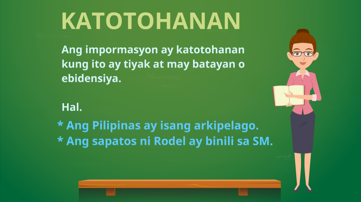 5-minute Review - Katotohanan o Opinyon