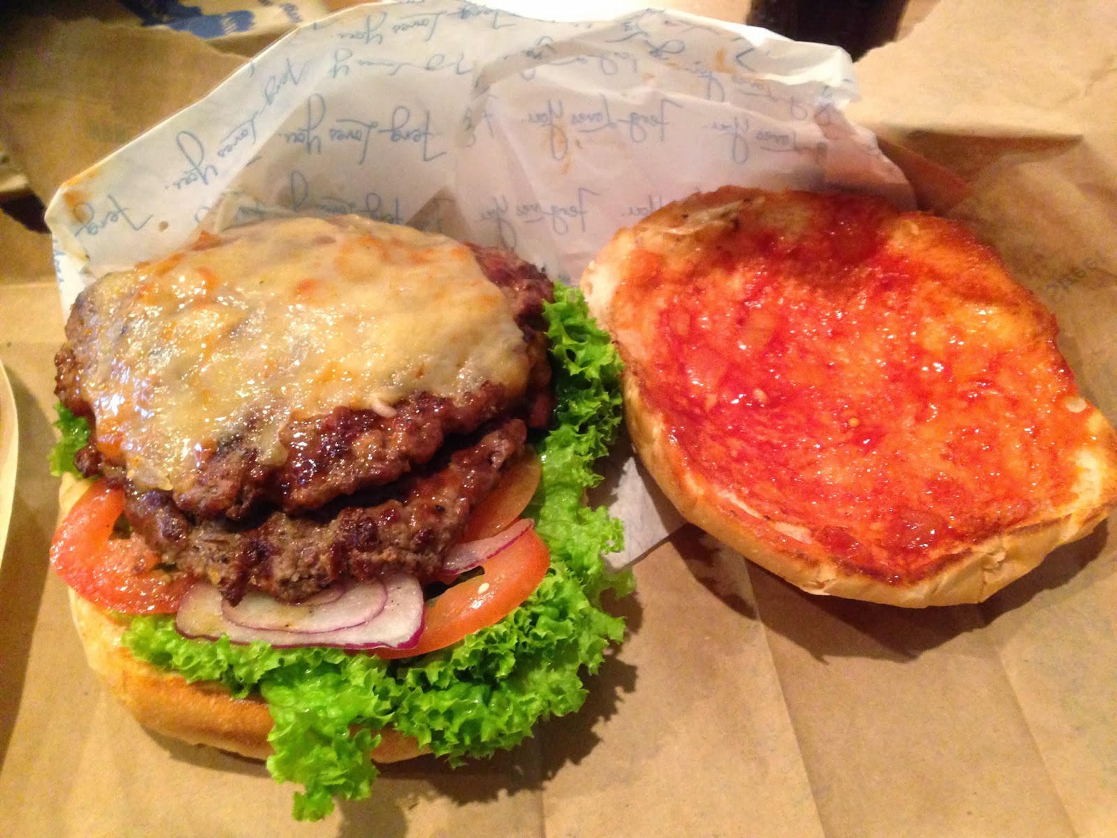 Return to Fergburger (Queenstown), Double Ferg with Cheese - 8.5/10