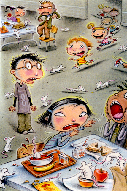 Debbie Palen Illustration: CHAOS IN THE CAFETERIA
