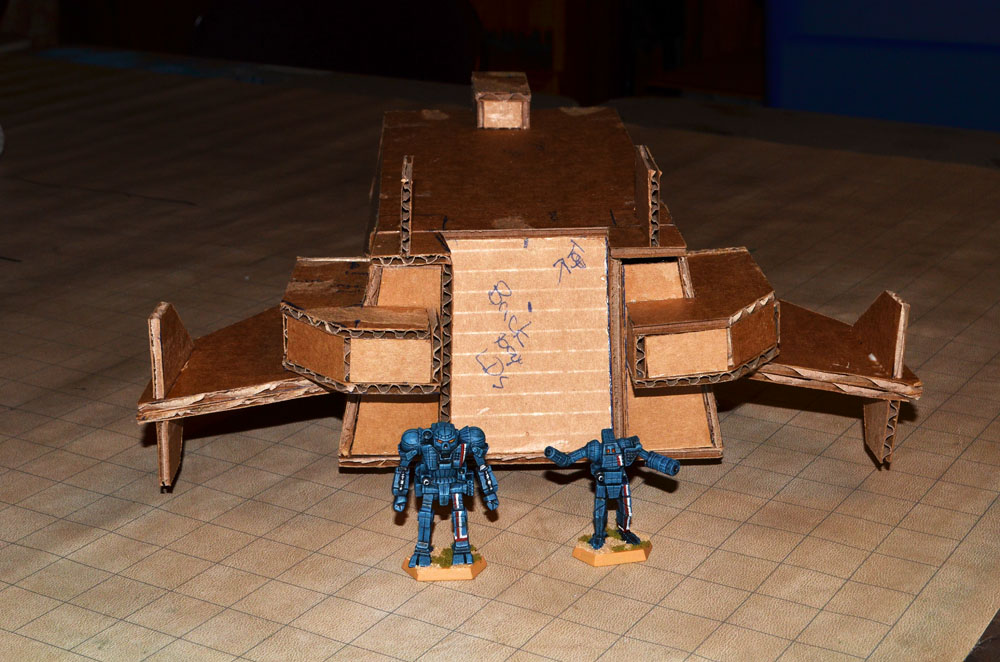 Nate Miller's Tabletop Games: Battletech Leopard Drop Ship on the Cheap
