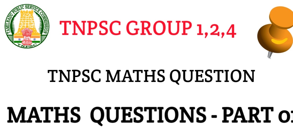 TNPSC MATHS QUESTIONS -PART 01