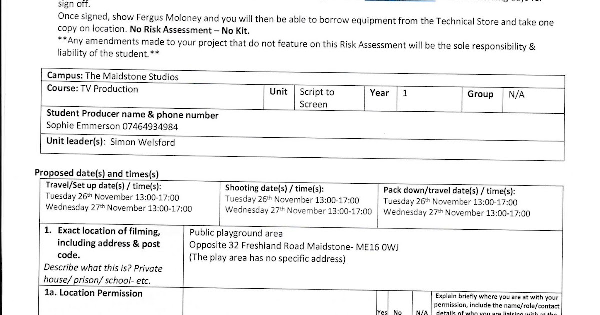 Production paperwork