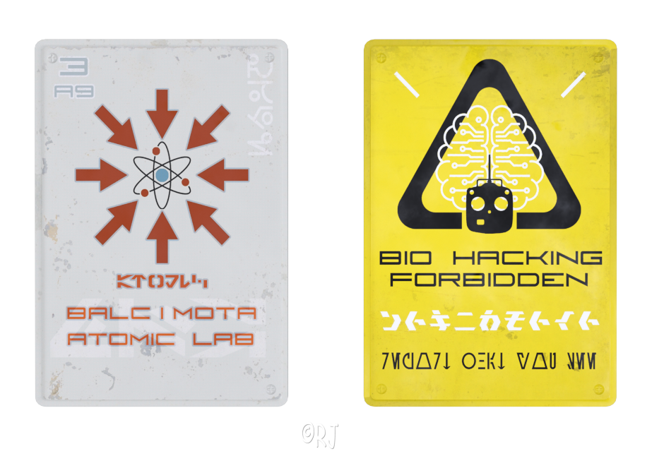 RJs Bits Bobs Props & Pieces: Sci Fi Signs