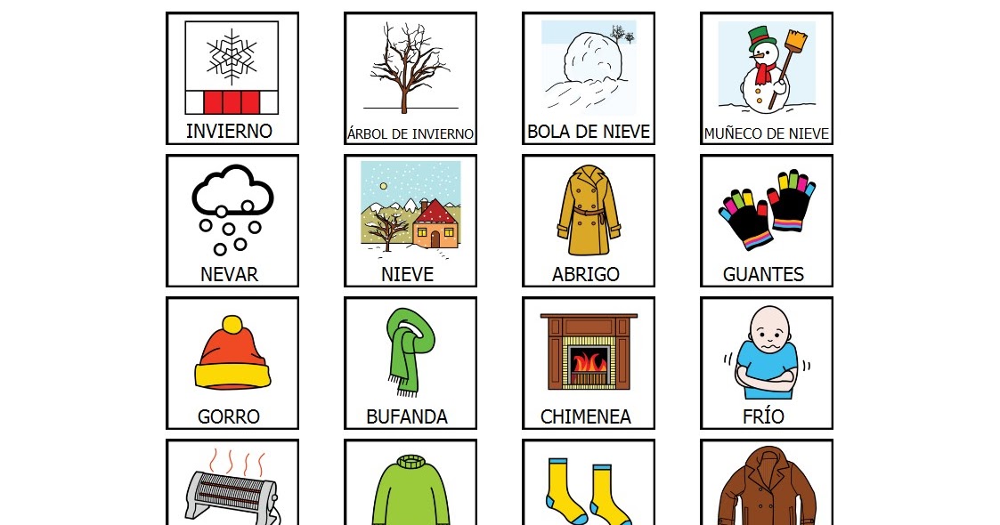 UN RINCONCITO ESPECIAL: VOCABULARIO DE INVIERNO